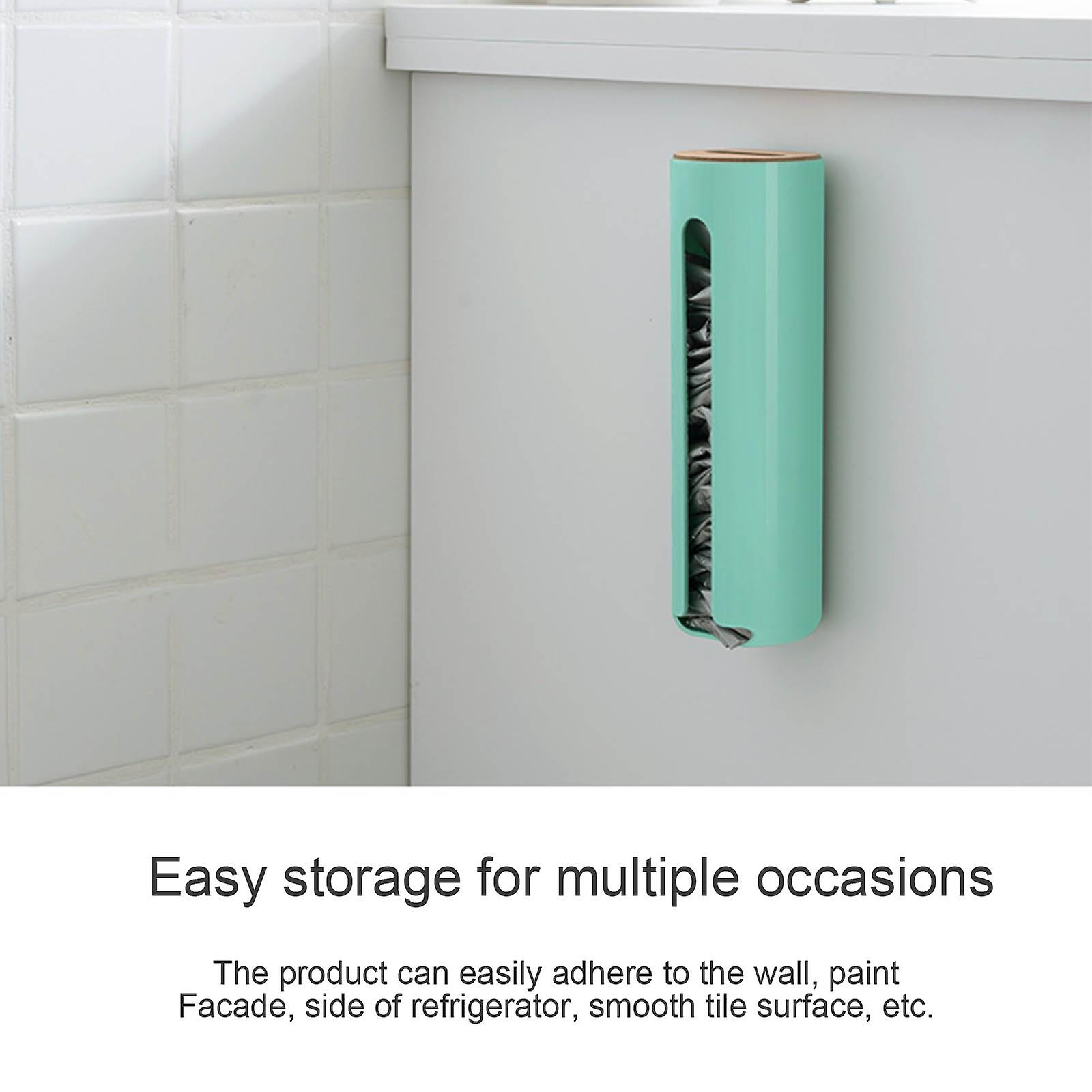 Plastic Bags Storage Box With Wooden Lid Household Shoes Cover Holder ...