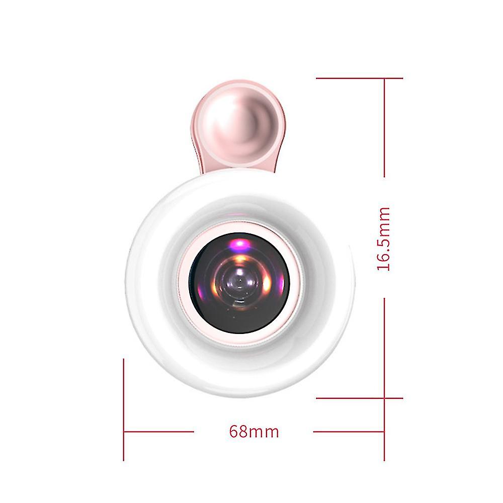 Portable Mobile Phone Fill Light 15x Macro Lens Selfie Flash Light Clip ...