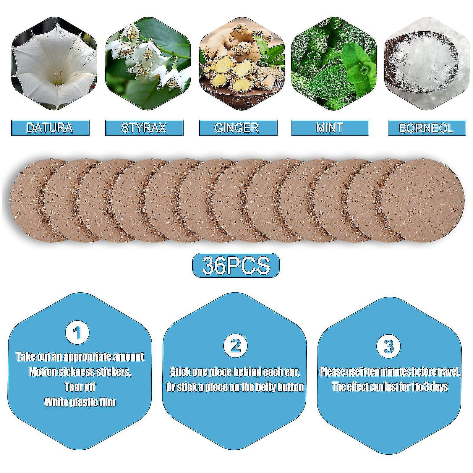 Motion Sickness Stickers Anti-nausea Seasickness Stickers Quick | Fruugo UK