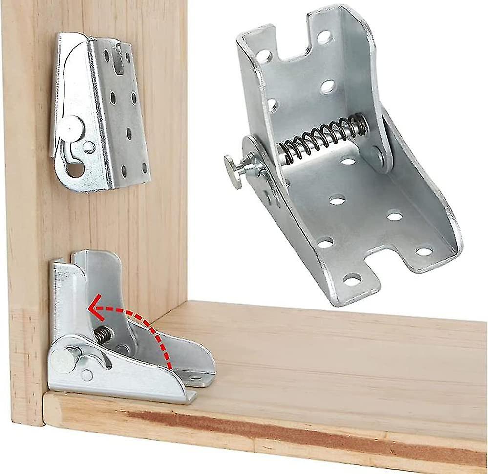 (4 Pieces) Folding Frame, Self-loing Hinge, Folding Table Legs, Folding ...