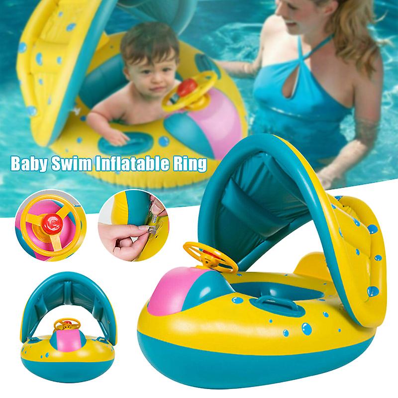 Sea Baby Inflatable Swim Ring - Floating Pool Seat Lounge Toy for ...