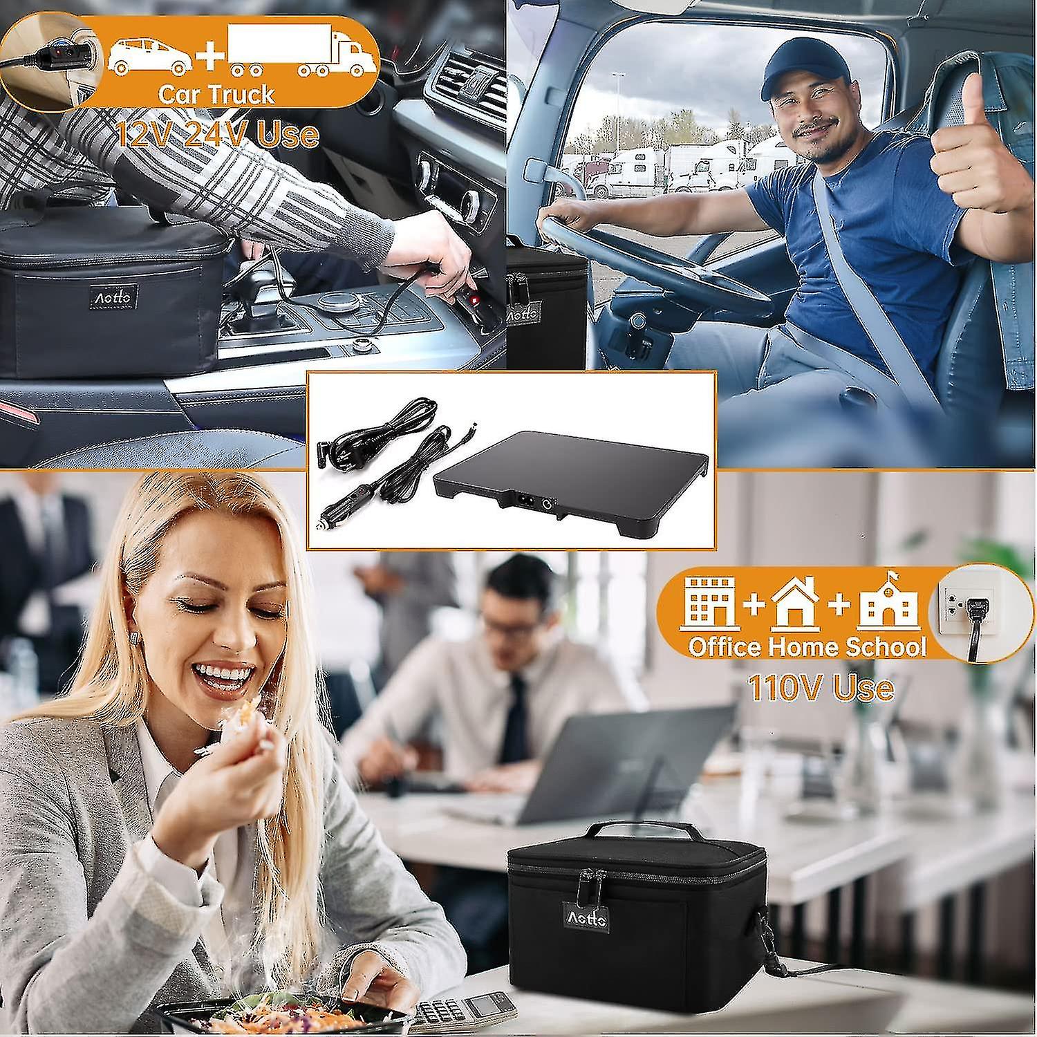 Portable Oven | 12v, 24v, 110v Car Food Warmer | Portable Mini Oven ...