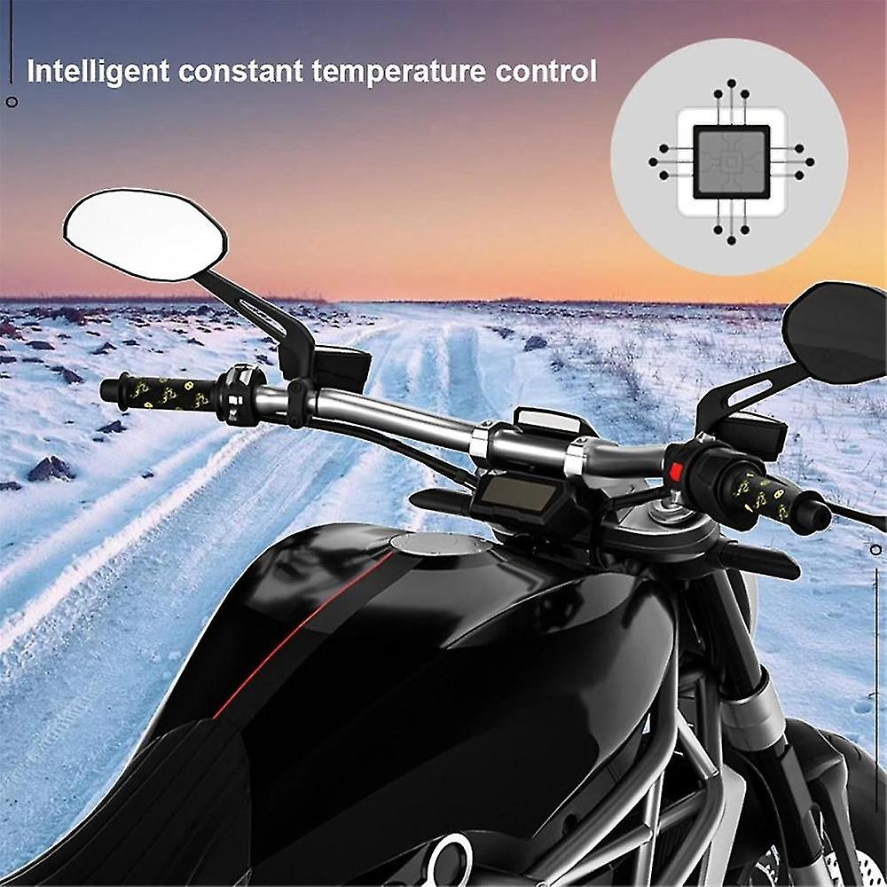 Motorcycle Heating Handle Grip 12v 3-gear Waterproof Thermal Handlebar ...