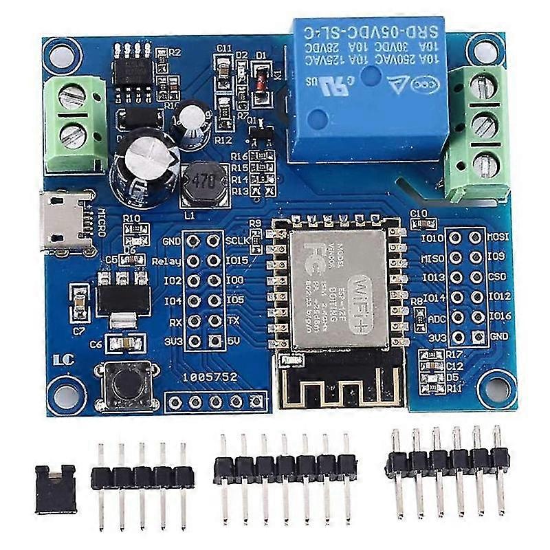 Wifi Relay Controller Module, Dc 5v 8v-80v Esp8266 Wireless Controller ...