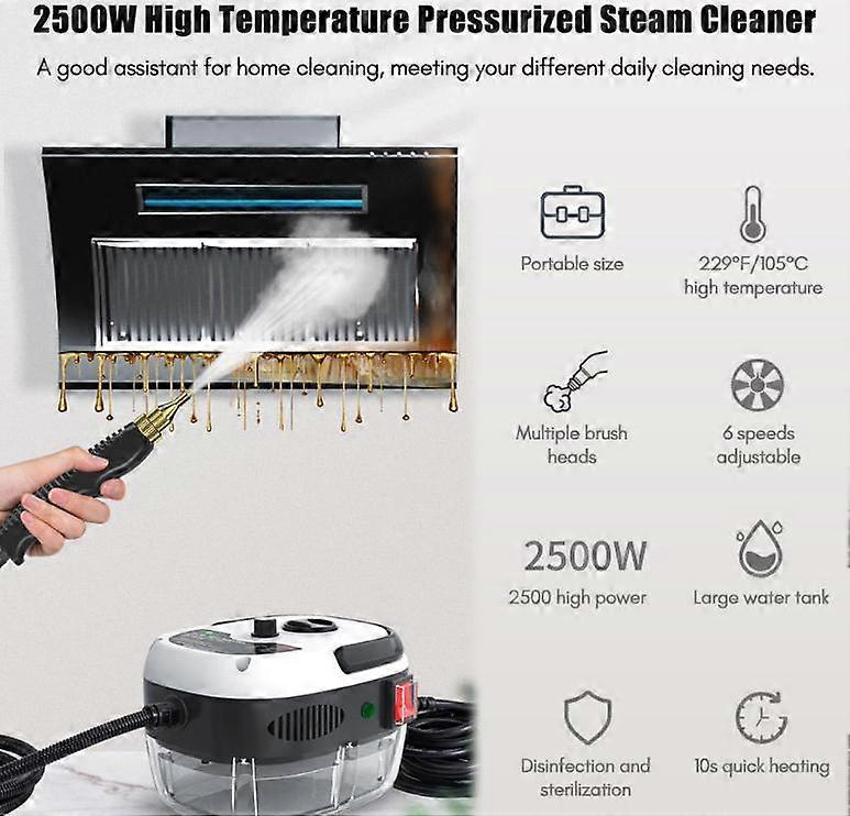 Steam Cleaners, 2500W Handheld Steam Cleaner, Handheld High Temp ...