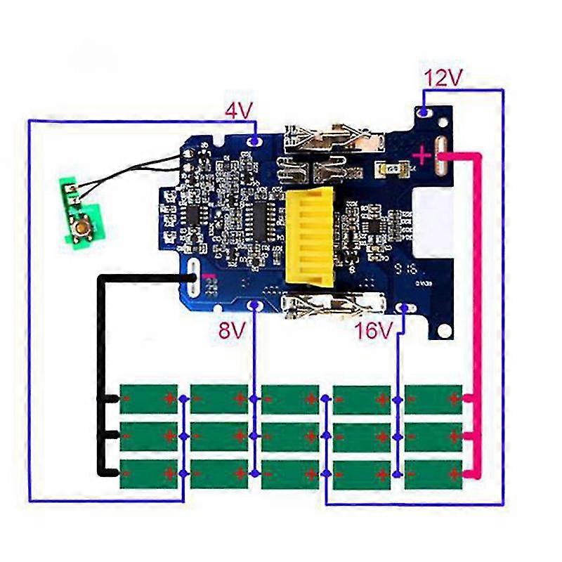 1pcs Bl1830 Li-ion Battery Bms Pcb Charging Protection Board For 18v ...