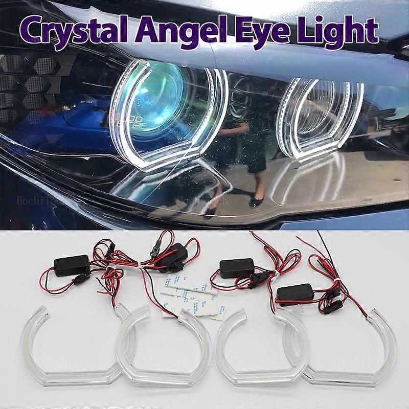 White Halo Rings Light LED Angel Eyes Kit For BMW X1 X3 X5 X6 E70 E71 Z3 Z4 E30 E32 E34 E36 E38 ...