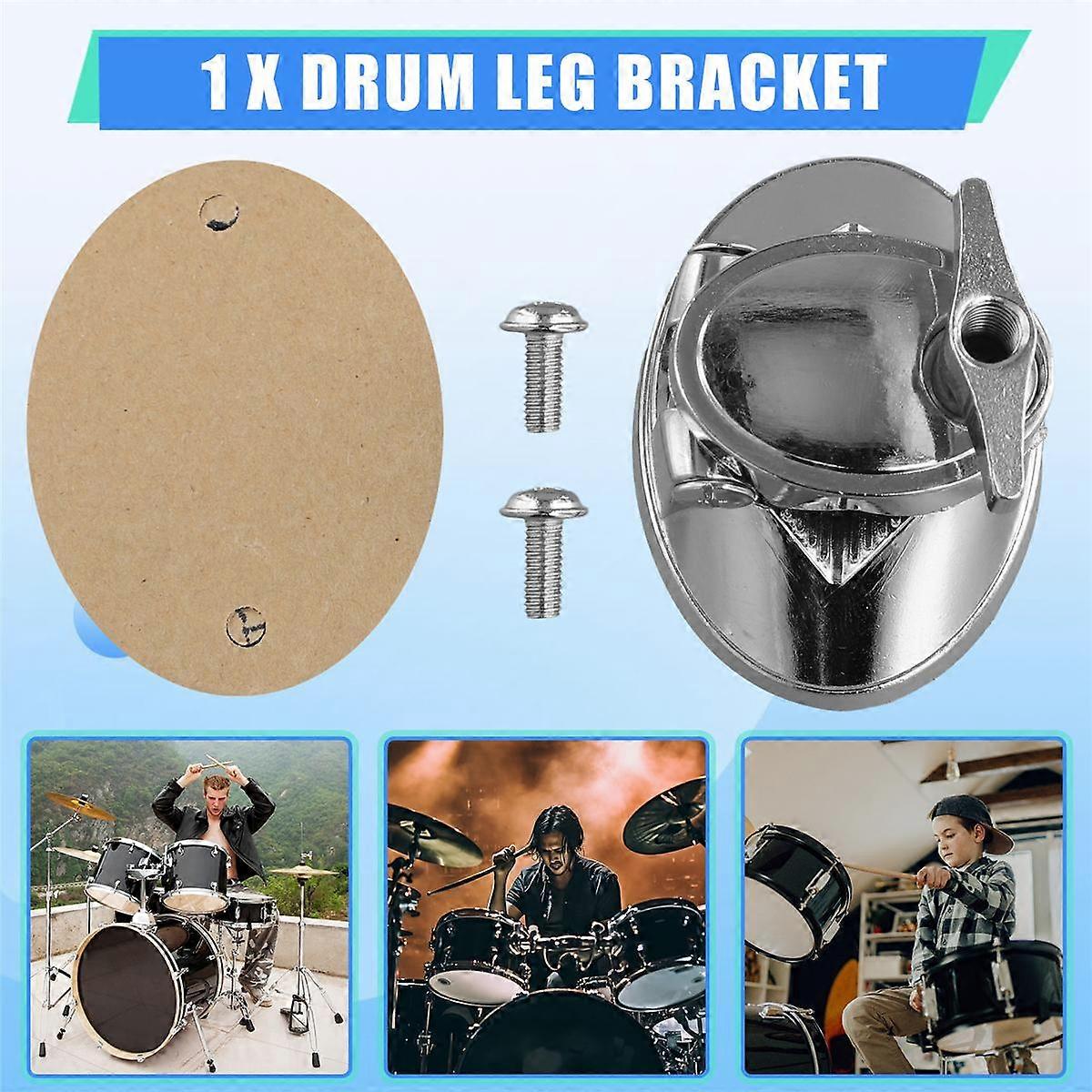Bass Drum Mount Bracket Chrome Floor Drum Leg Bracket for Percussion ...