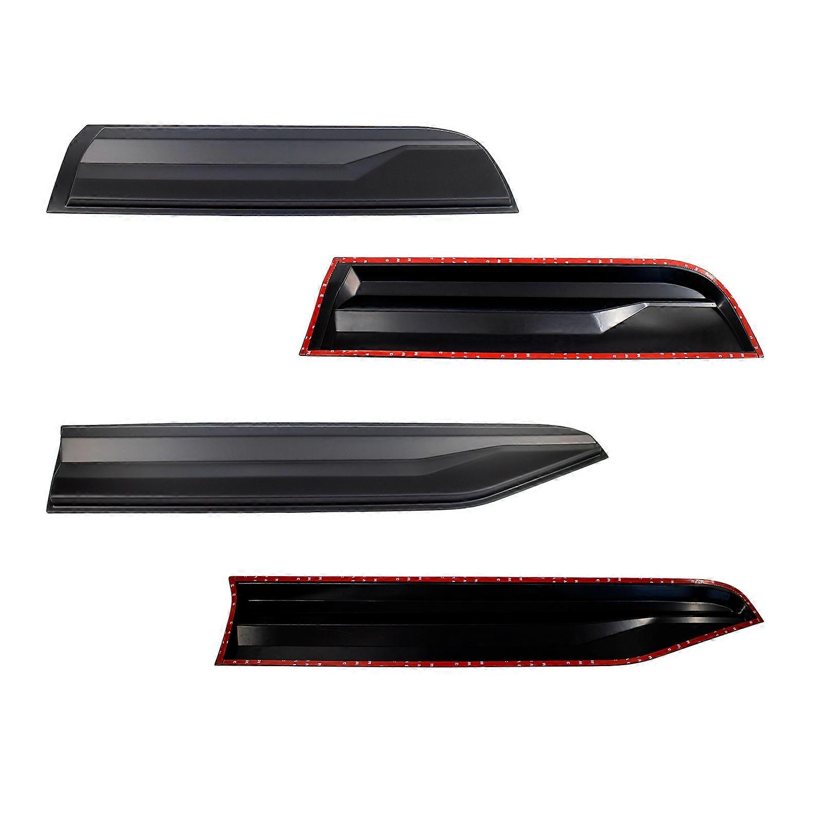 4PCS Matte Black Side Door Body Cladding Moulding For Ford Ranger ...
