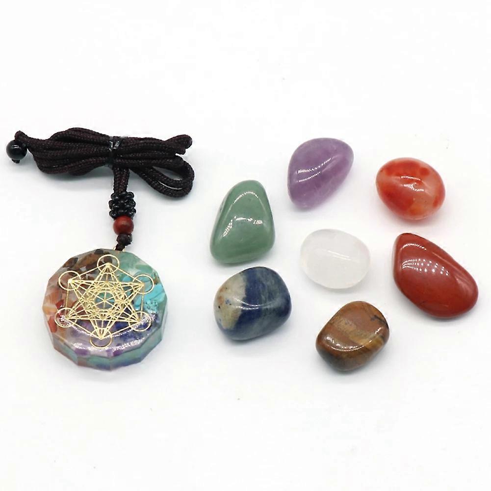 Seven Chakra Set Natural Mixed Crystal Home Decoration Healing Gemstone ...