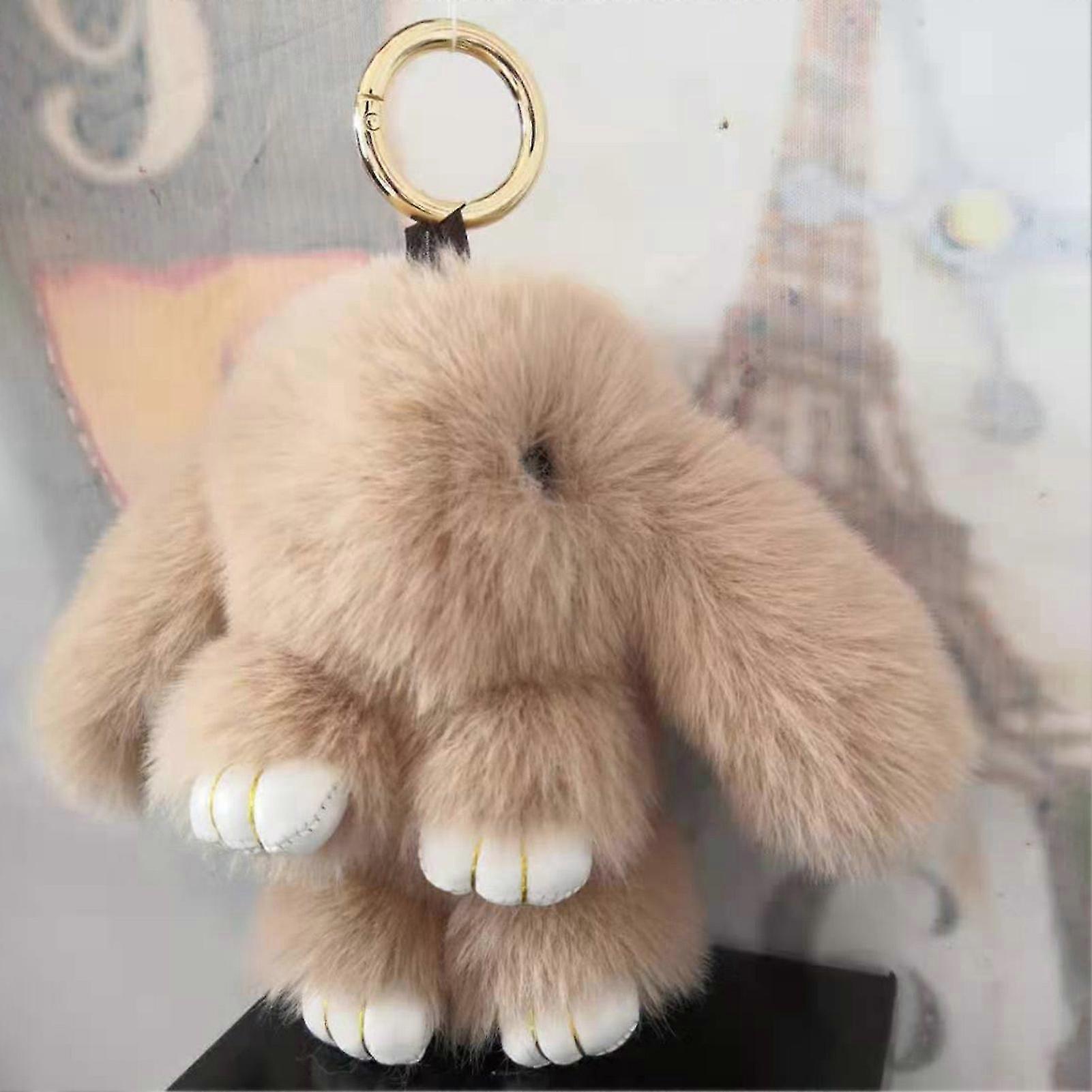 Bunny Keychain Super Soft Faux Plush Lovely Rabbit Doll Plushies ...
