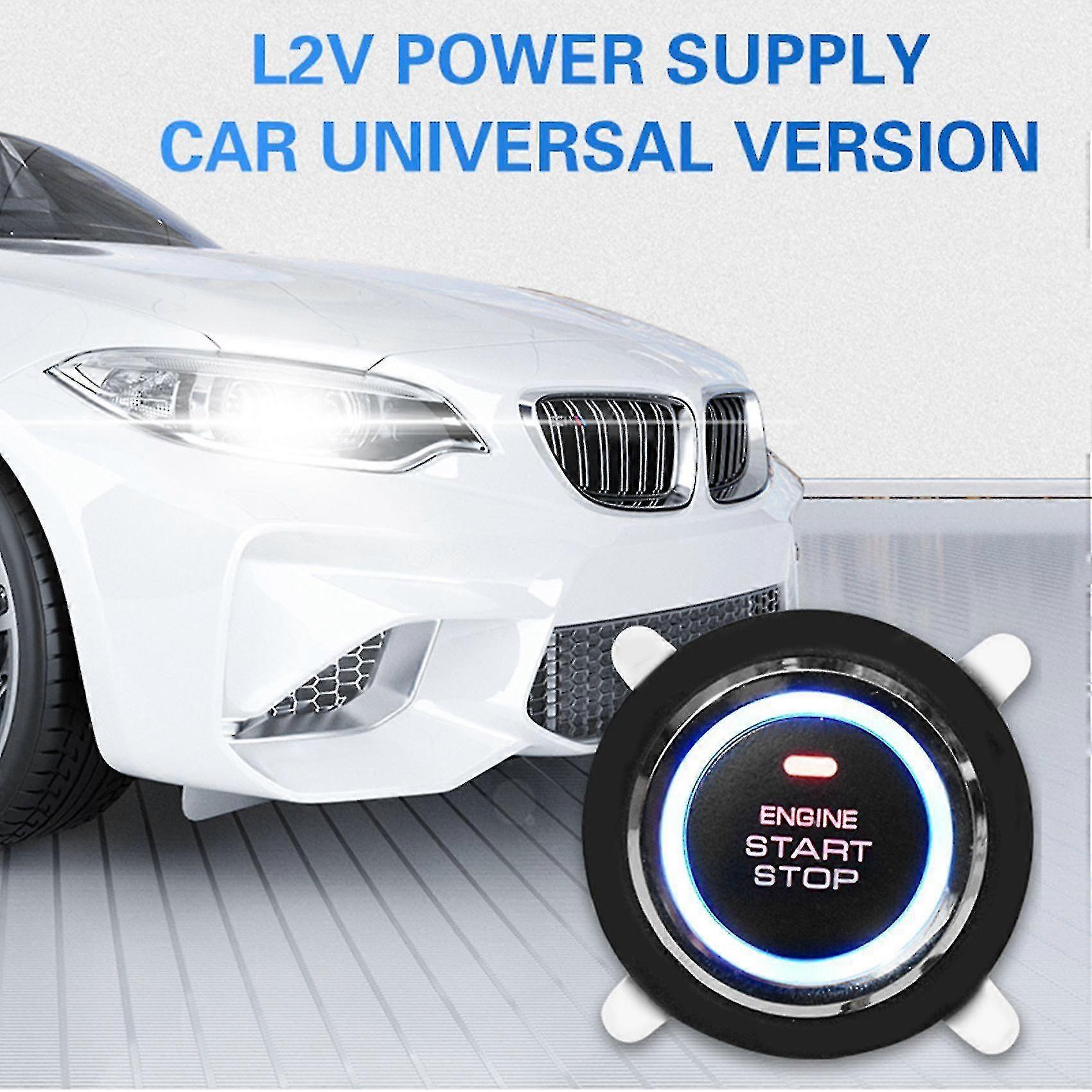 Car Alarm Engine Push Button Start Stop Lock Ignition Switch Anti-theft ...