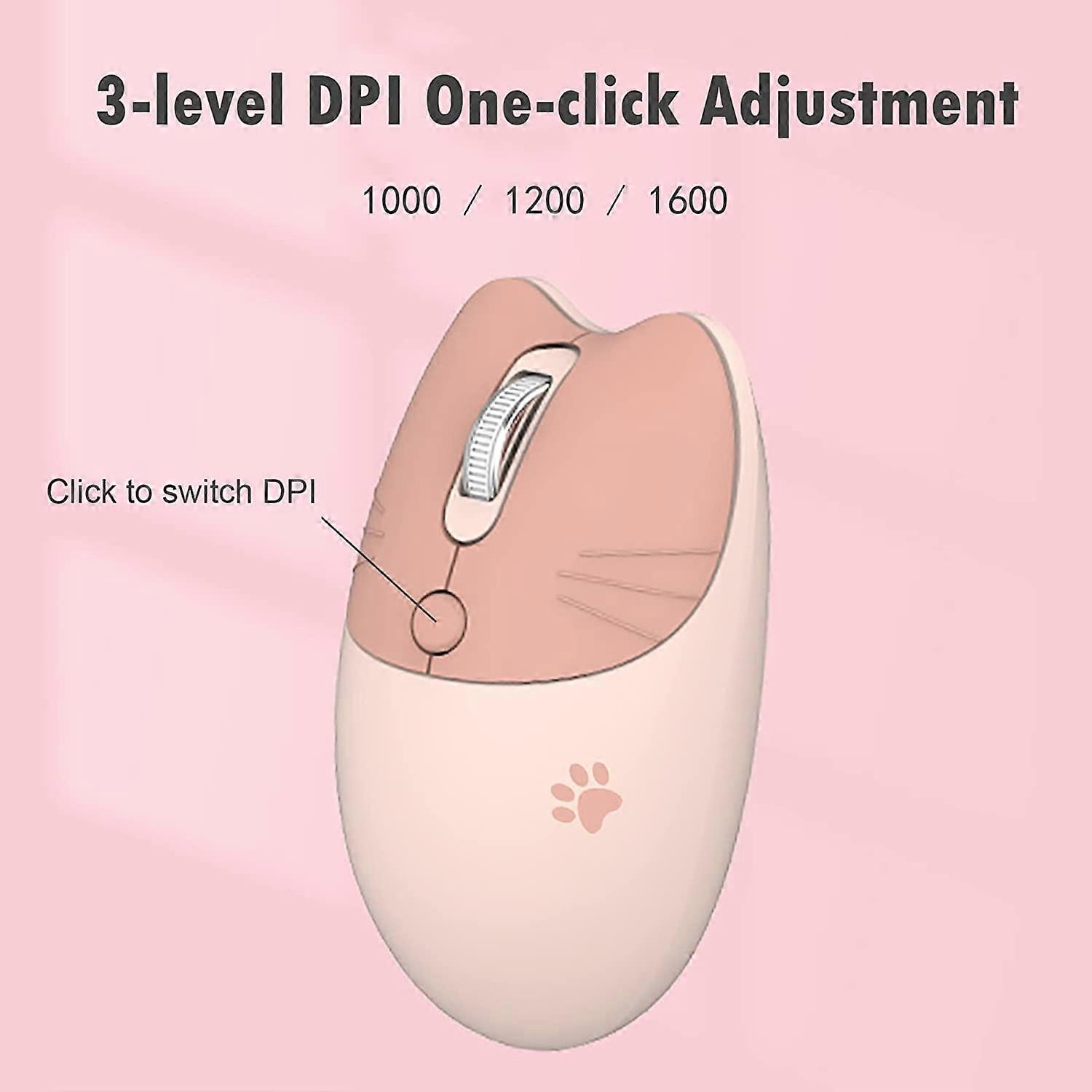 Cute Cat Wireless Mouse, Silent Mouse, 2.4G Wireless Mice, Candy Colors ...