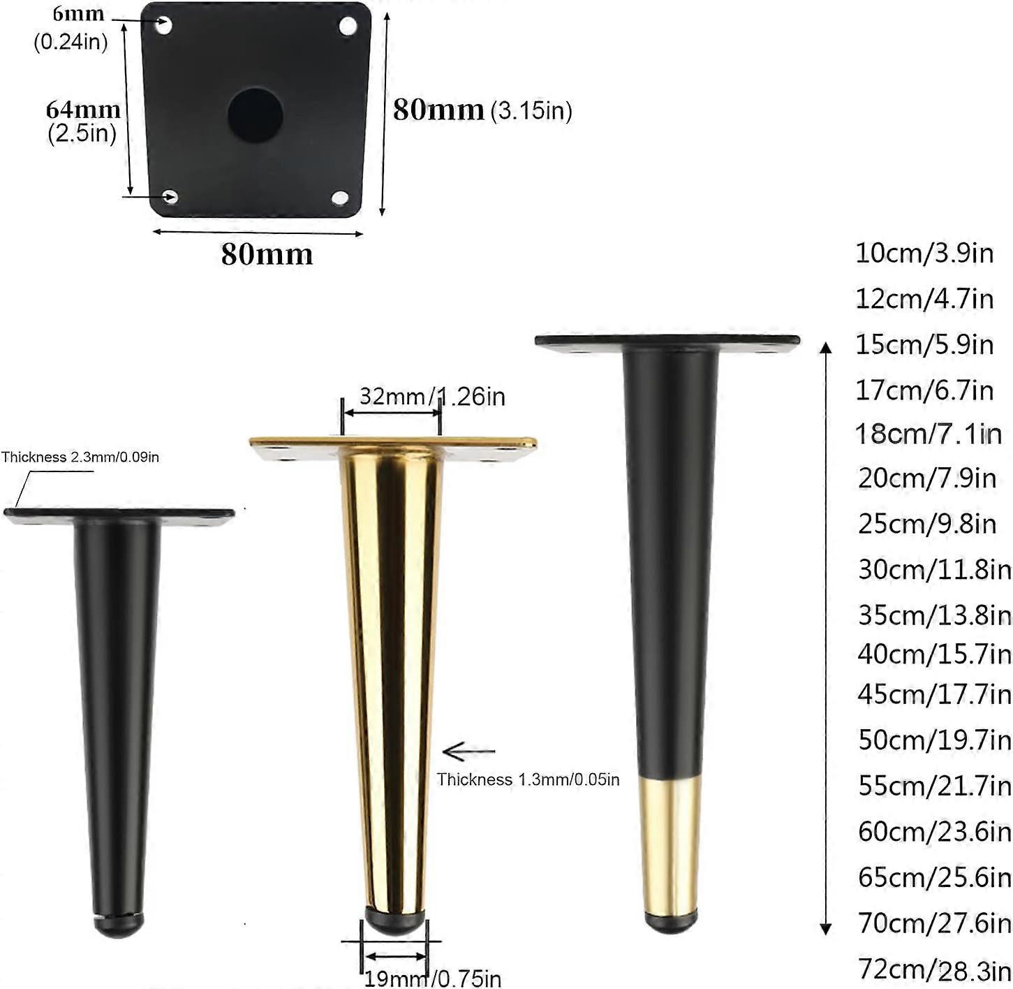 4 Furniture Feet Furniture Legs Cabinet Feet Table Foot Made of Iron ...