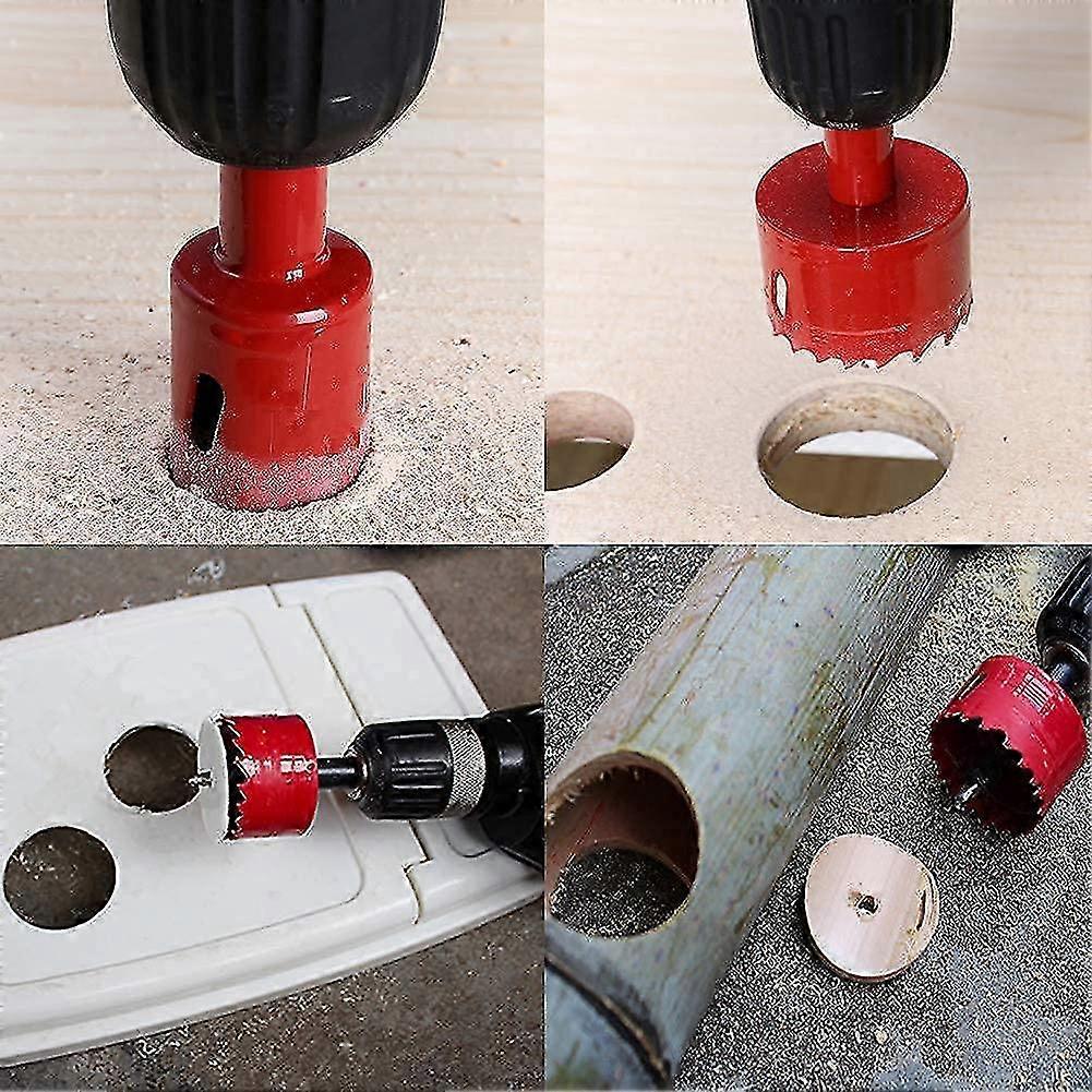 45mm Wood Hole Saw Hole Cutter Drill Bit Set Metal Holesaw Kit Hole ...