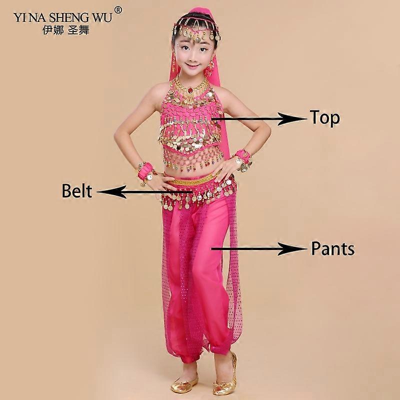 Children's Belly Dance Costume Set Oriental Dance Girls Belly Dance ...