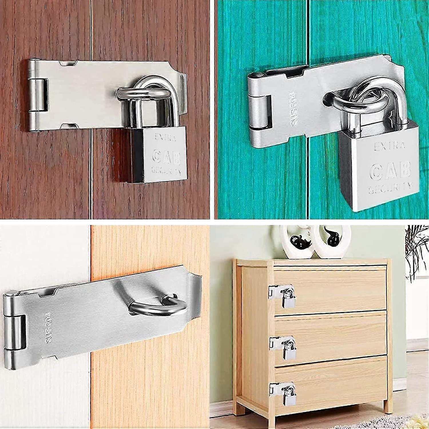 Security Hasps Lockable Hasps With Padlock, Stainless Steel Bolt Lock ...