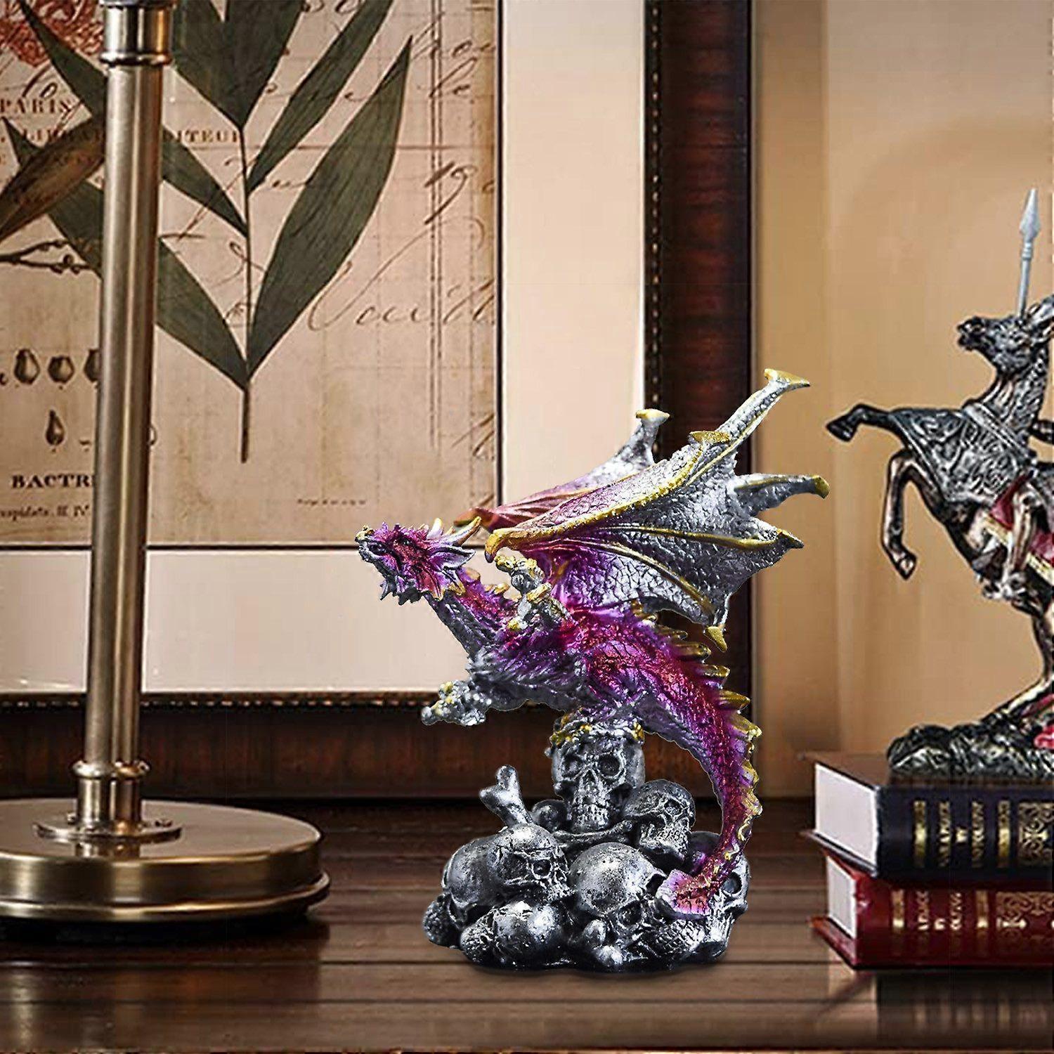 Skeleton dragon statue, dragon craft, dragon statue decoration, dragon ...