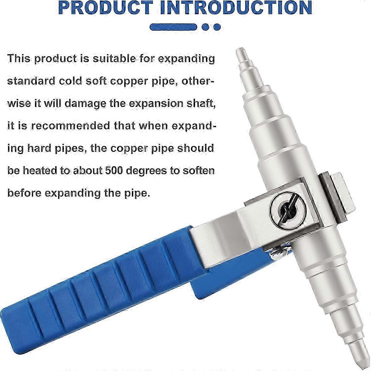 Handheld Tube Expander Tool for Soft Copper Refrigeration Pipes 3/8in 1 ...