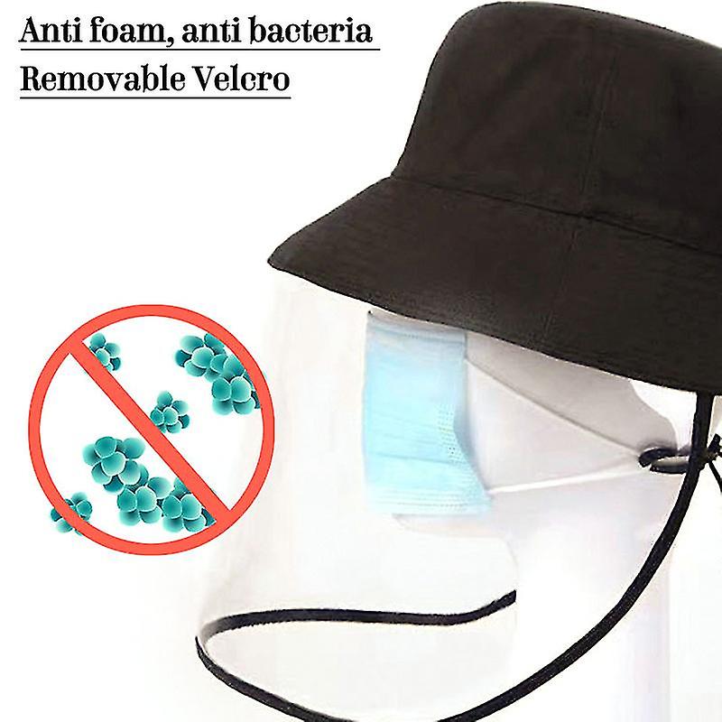 Protection Anti Saliva Hat Clear Full Face Shield Cover Fishman Caps ...