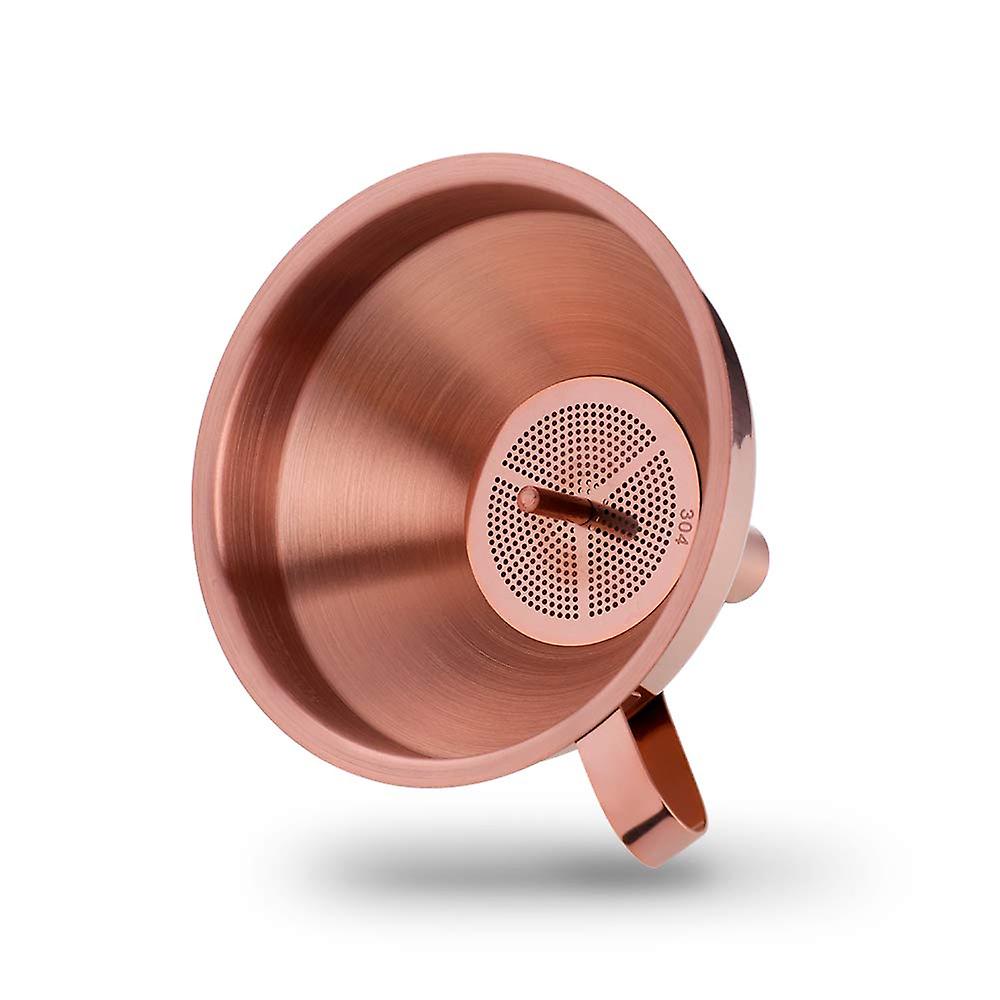 Stainless Steel Funnel with Removable Strainer, 5-Inch Funnel with ...