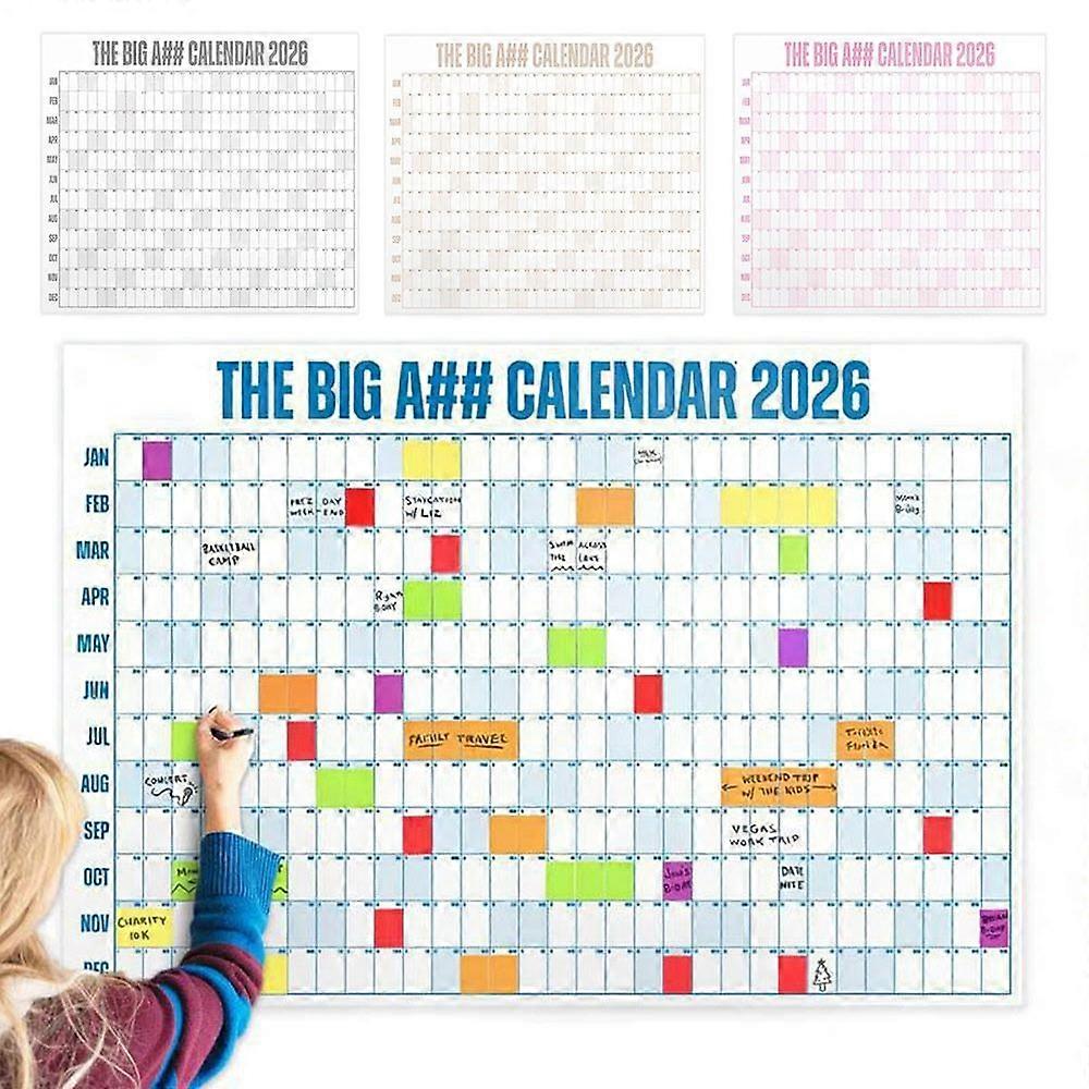 Large 2026 Calendar Planner Sheet Schedule Sticker Planner Target 365 ...