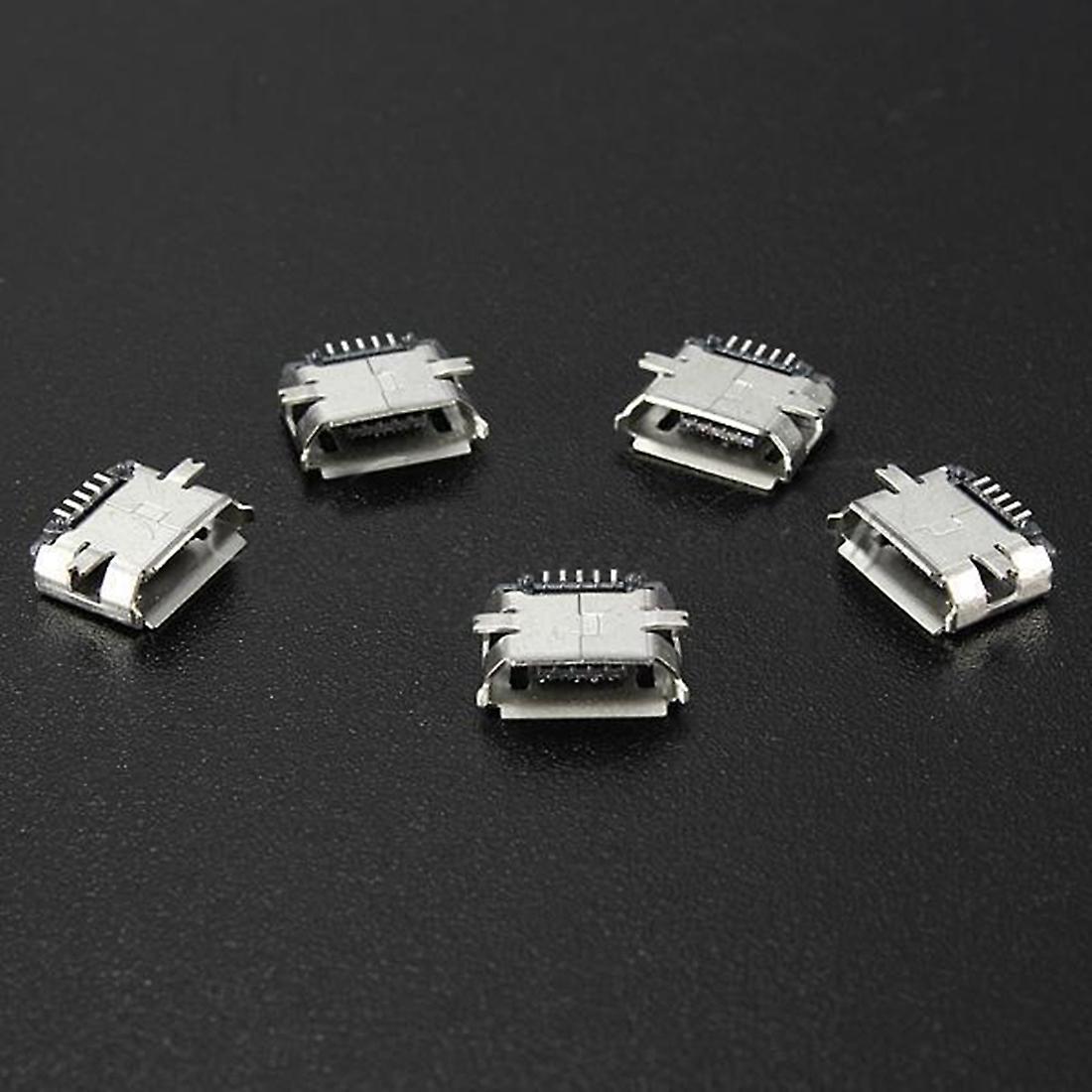 50Pcs Micro USB Type B Female 5Pin SMT Socket Jack Connector Port PCB ...