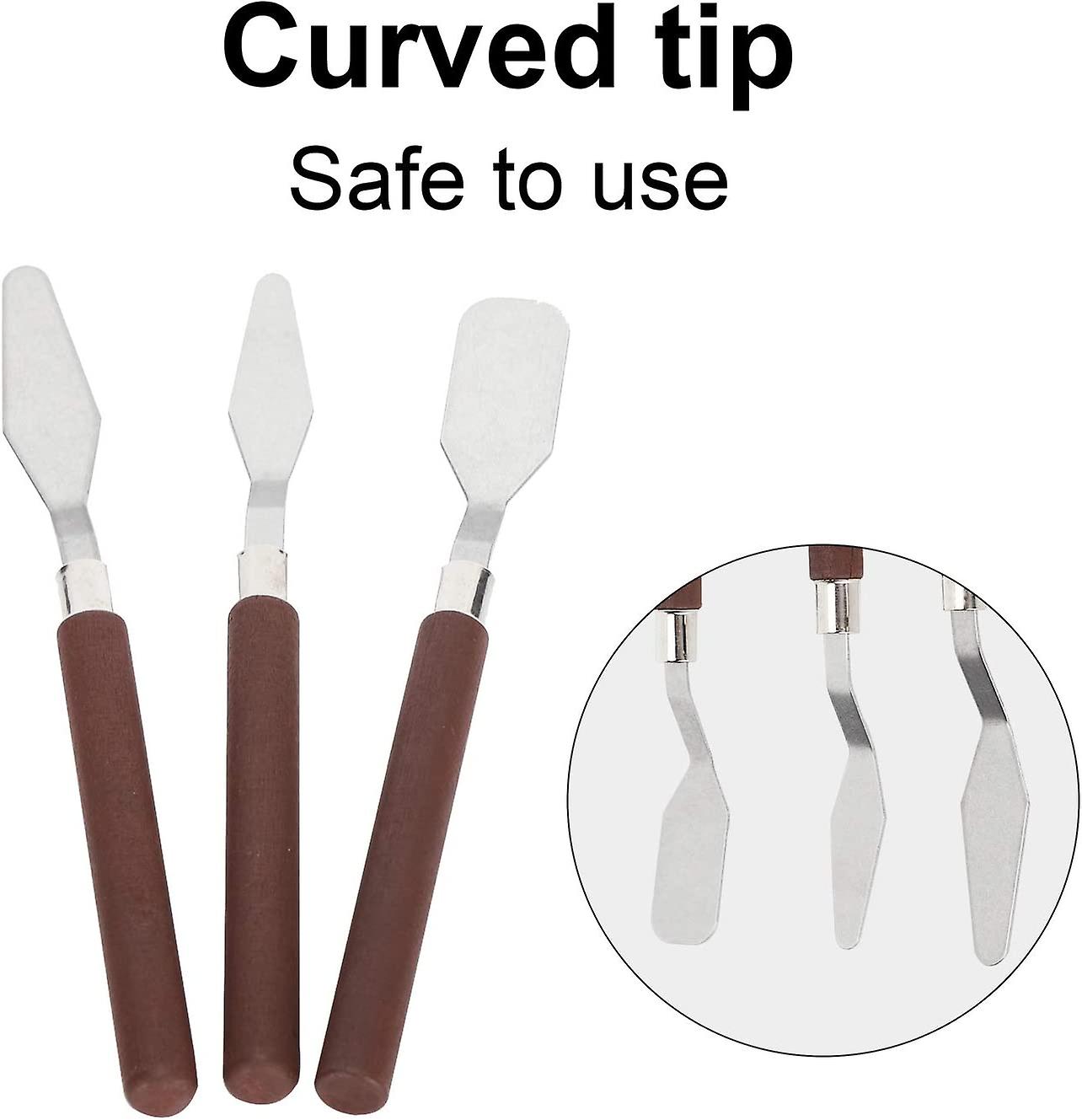 Palette Knife 3pcs, Stainless Steel Palette Knife for Acrylic Painting ...