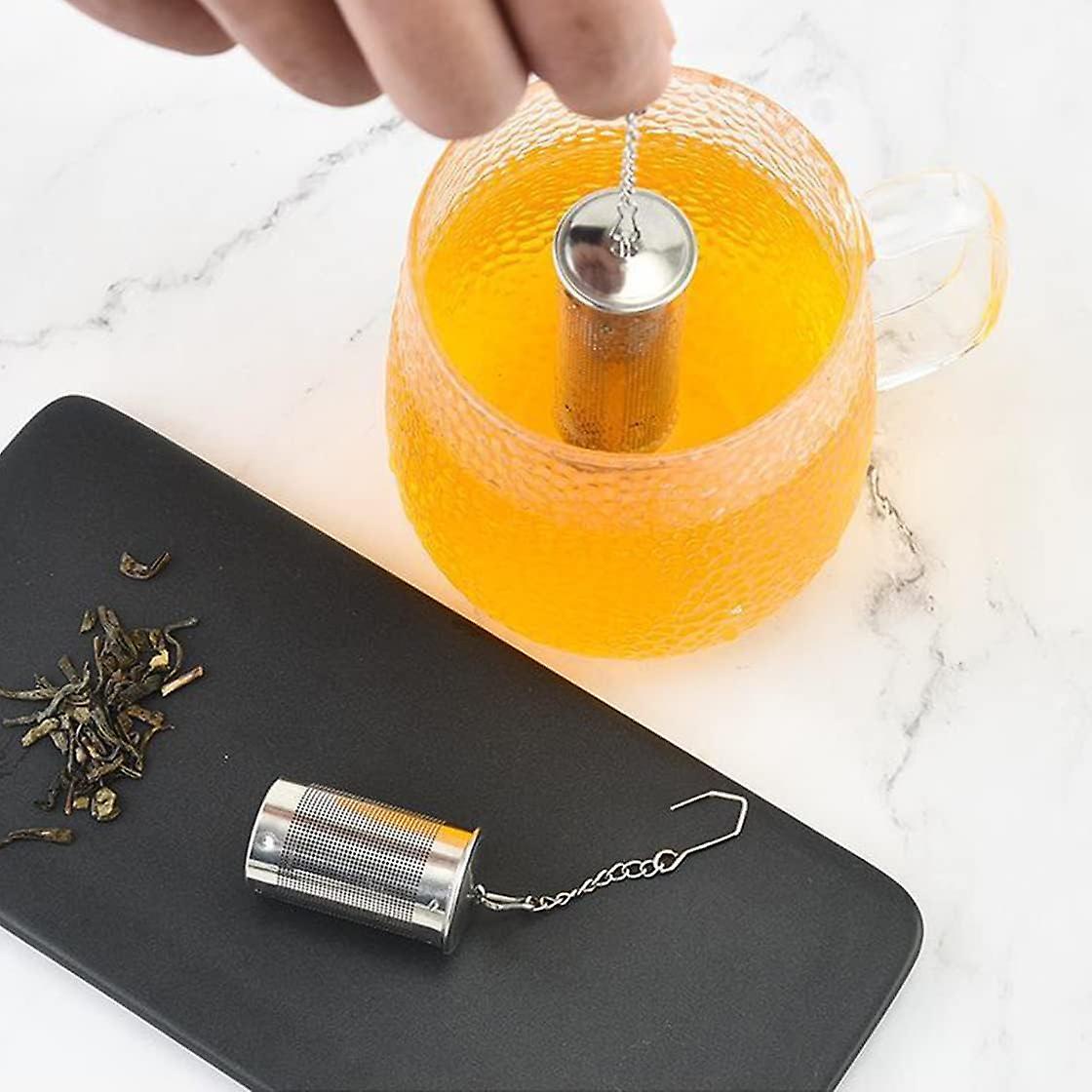 4pcs Stainless Steel Tea Infuser Tea Strainer With Extended Chain Hook ...