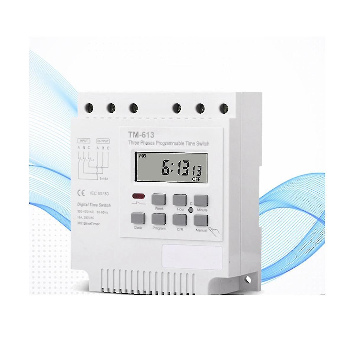 Three Phases 380v 415v Timer Programmable Switch With Backlight Fruugo Uk