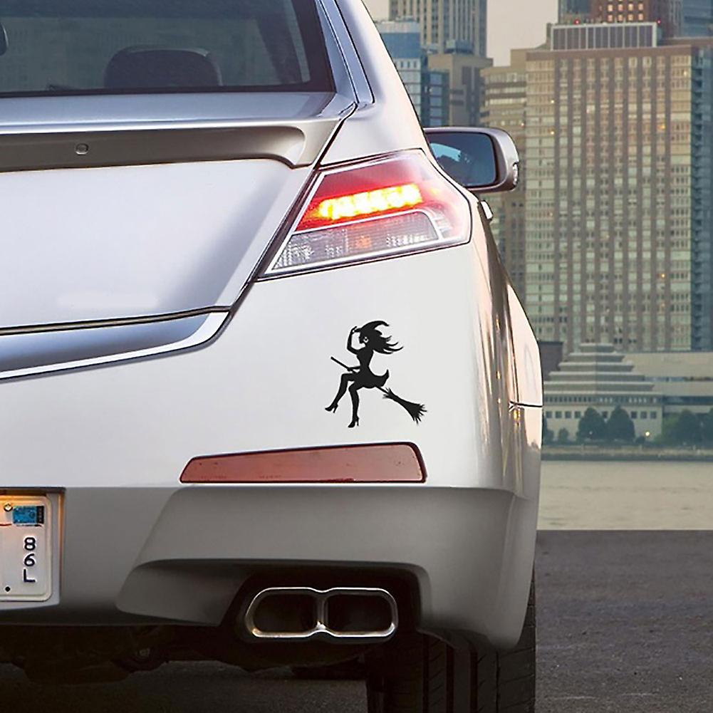 Funny Broom Witch Reflective Car Vehicle Body Window Bumper Decals ...
