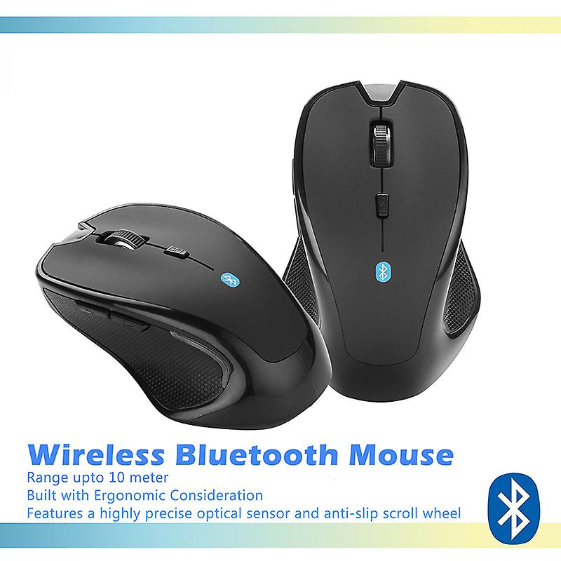 Bluetooth Wireless 2.4G Mouse Computer Optical Mice for PC Android IOS ...