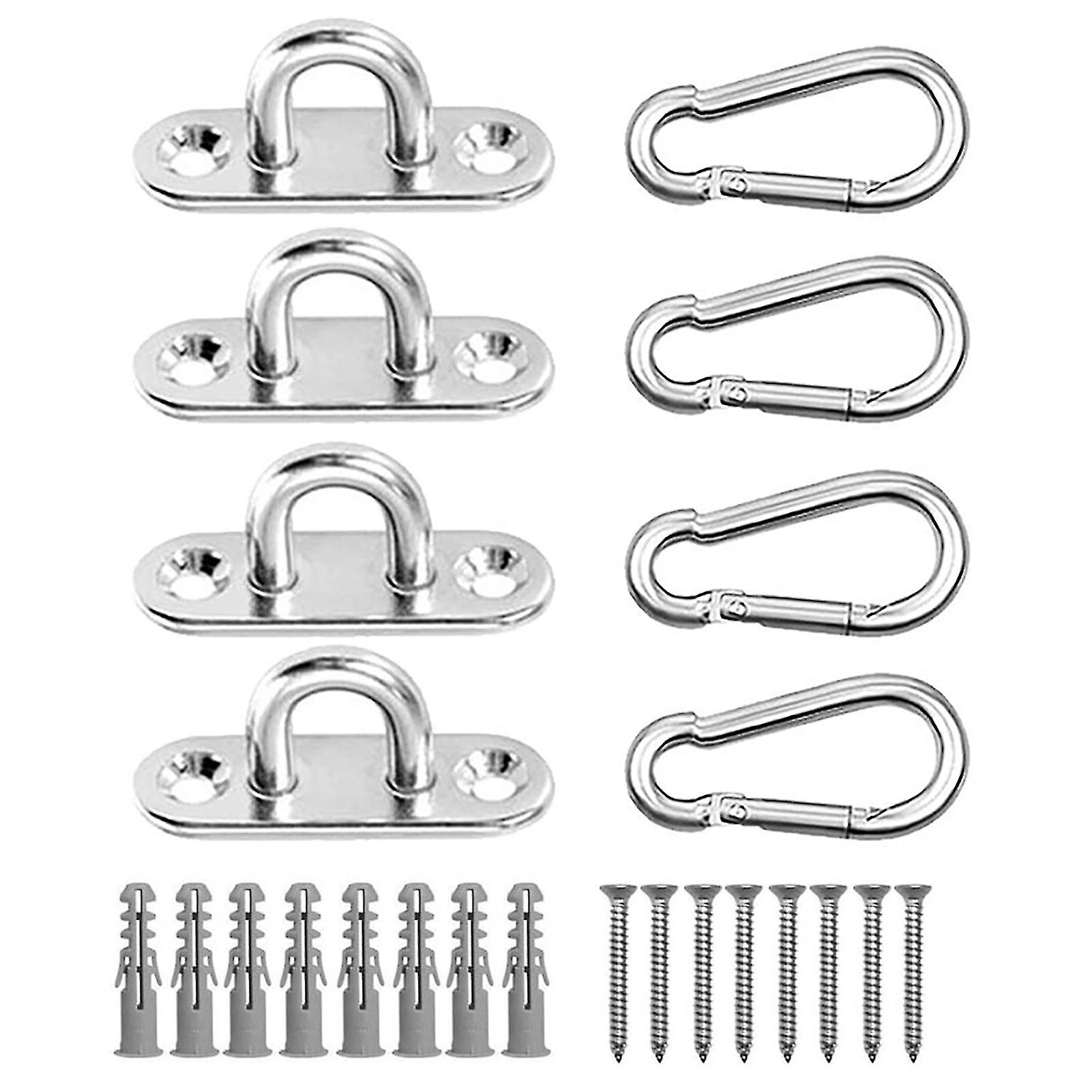 Stainless Steel Eye Plate | Oval Stainless Steel Ceiling Hook | 4pcs ...