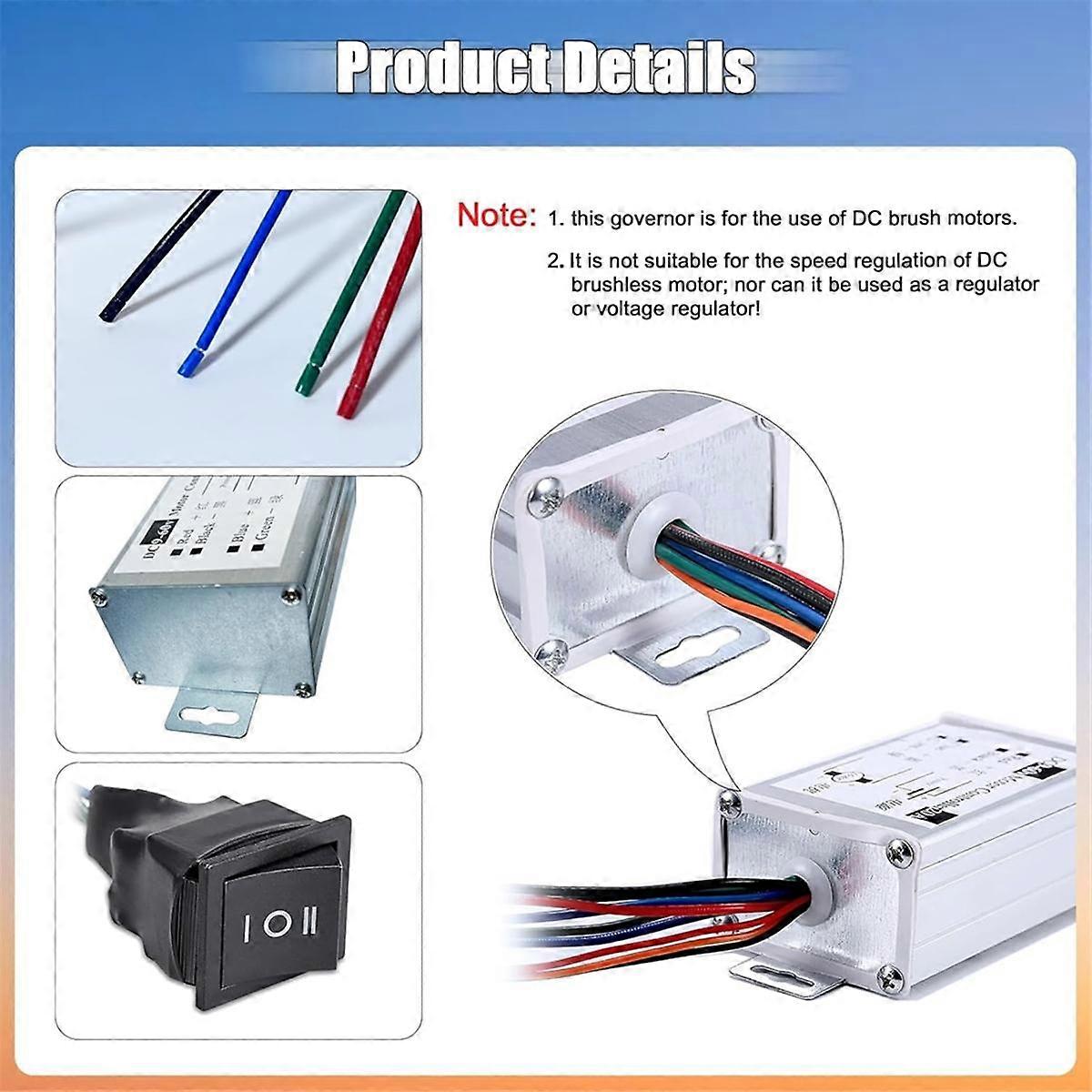 DC Motor Speed Controller,DC 12V 24V 36V 48V 60V Motor Pulse Width ...