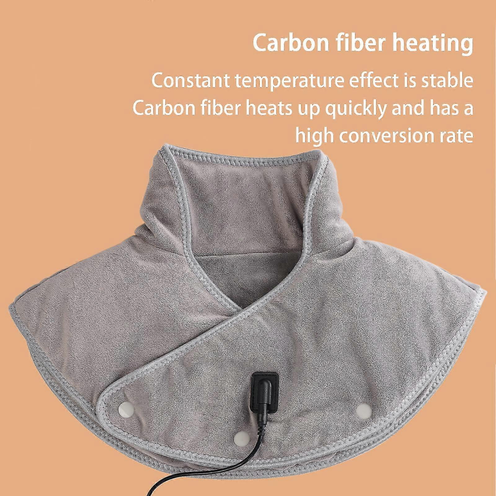 Neck Heating Pad Heated Neck Shoulder Wrap For Cramps Pain Relief And ...