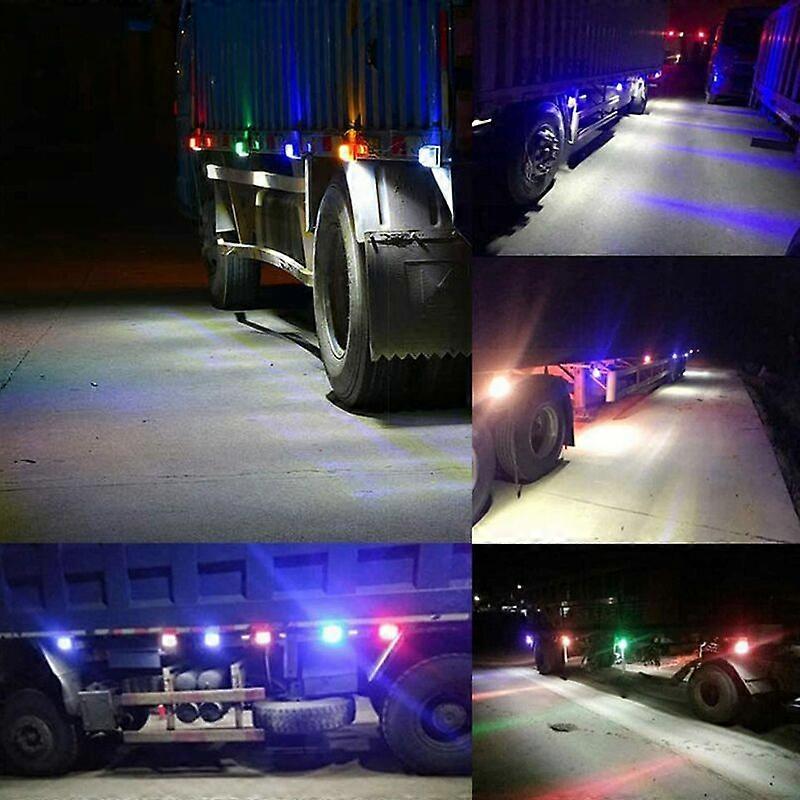 10st LED-sidomarkeringsljus, 12V främre bakre LED-markeringsljusindikator sidomarkeringsljus för ...