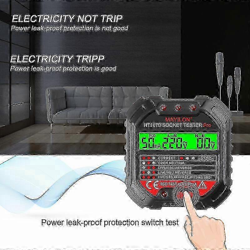 Socket Tester Electric Socket Tester Multifunctional Leak Detector With ...
