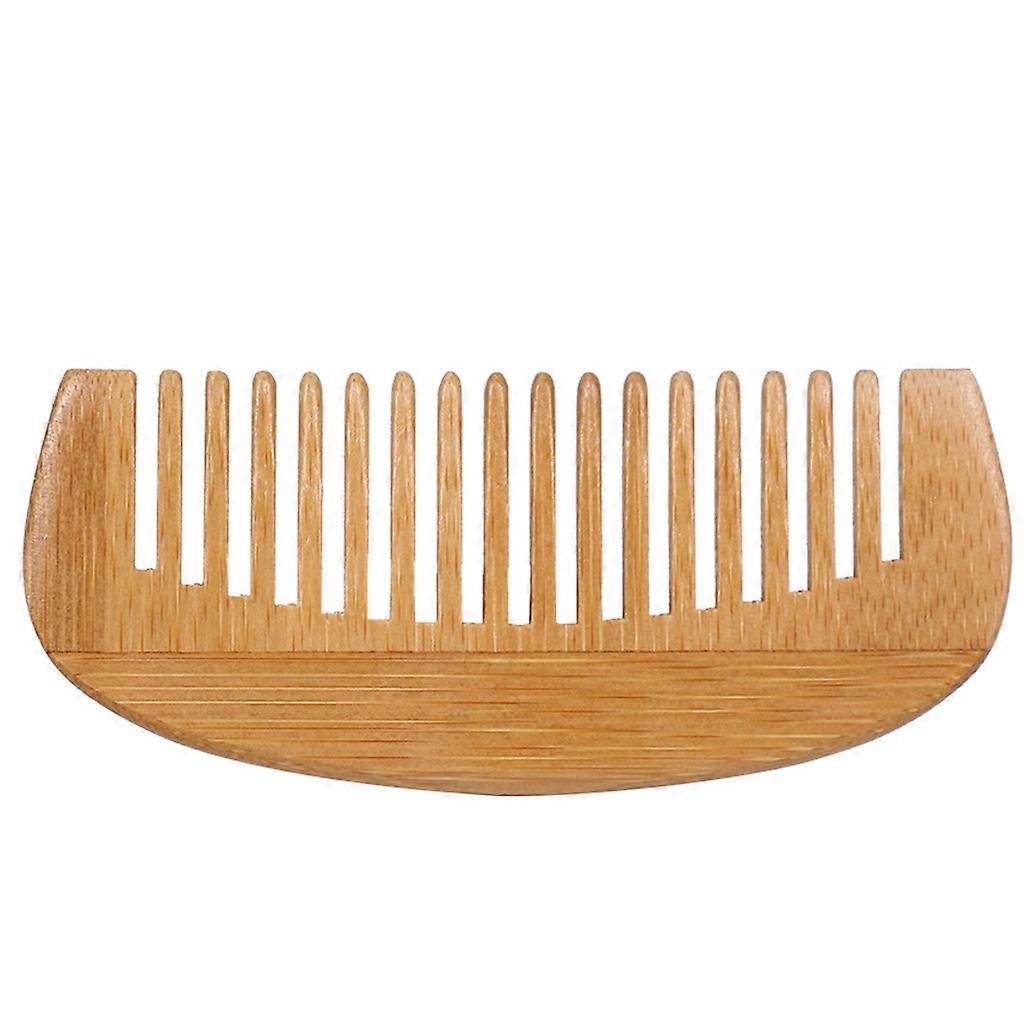 12cm Length Mini Portable Natural Bamboo Wooden Hair Combs Curved ...