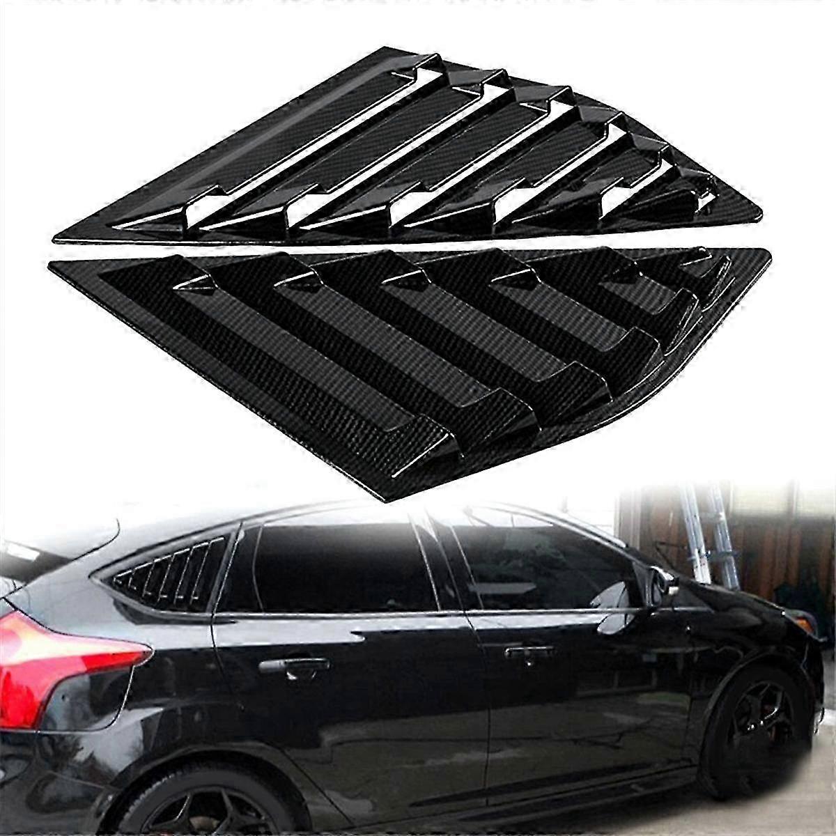 Rear Quarter Window Louvers compatible with Focus MK3 Hatchback 2012 ...