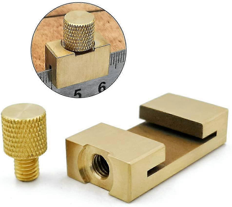 Stainless Steel Positioning Ruler, Ruler Tool Brass Steel Ruler Block ...
