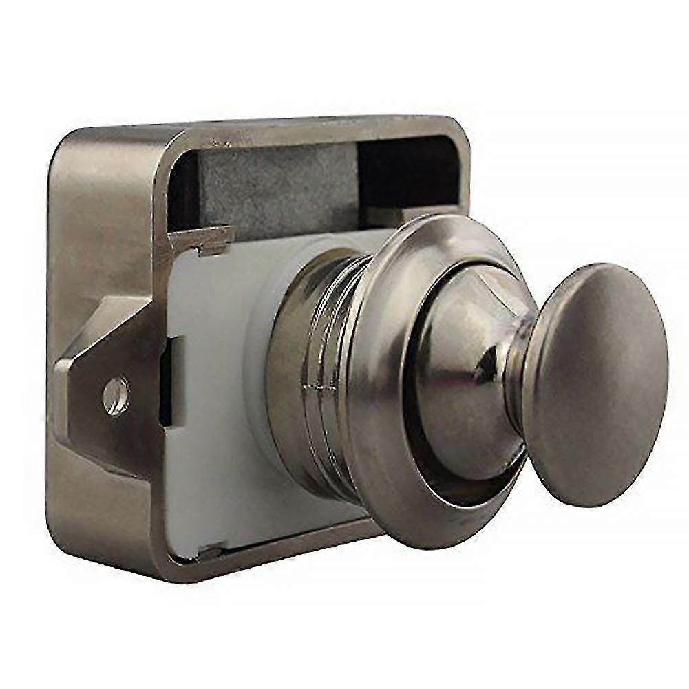 Push Button Catch Lock Cupboard Door Knob Caravan Boat Cabinet Drawer ...