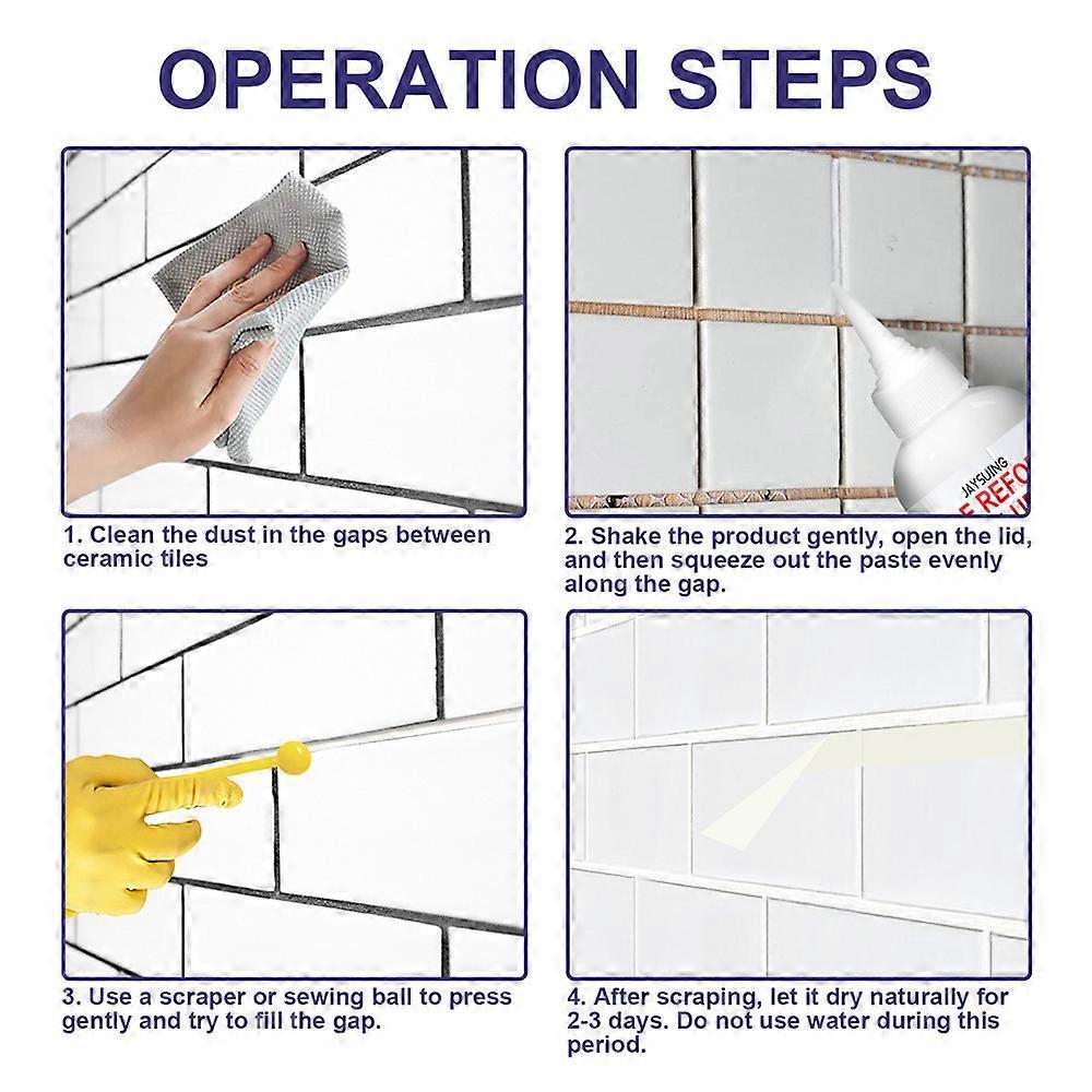 2x 150ML Tile Gap Refill Agent Grouting Fill Tile Glue Sealer Repair ...