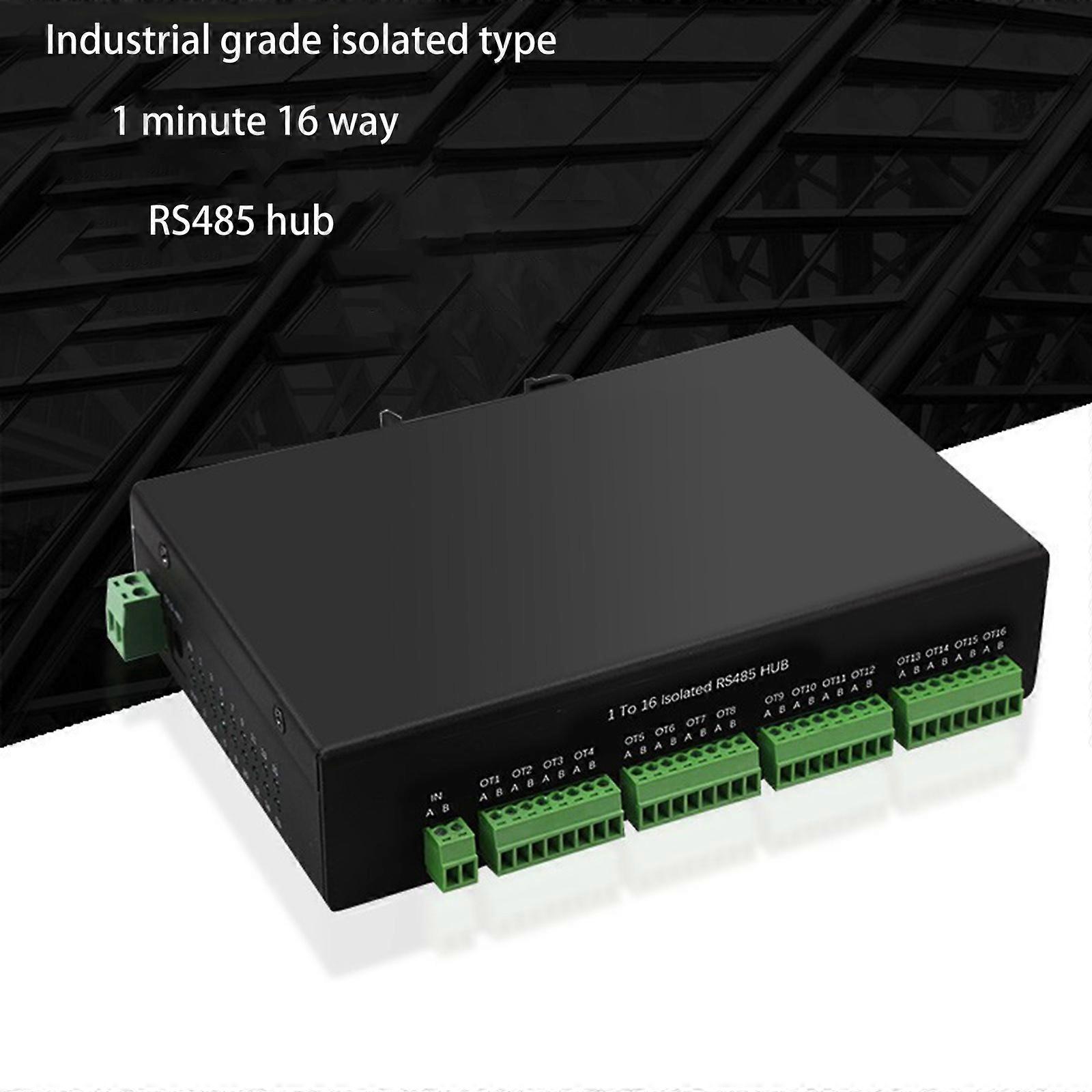 RS485 Hub 1 to 16 Ways RS-485 Splitter 16 Repeater TX1182 485 Sharer ...
