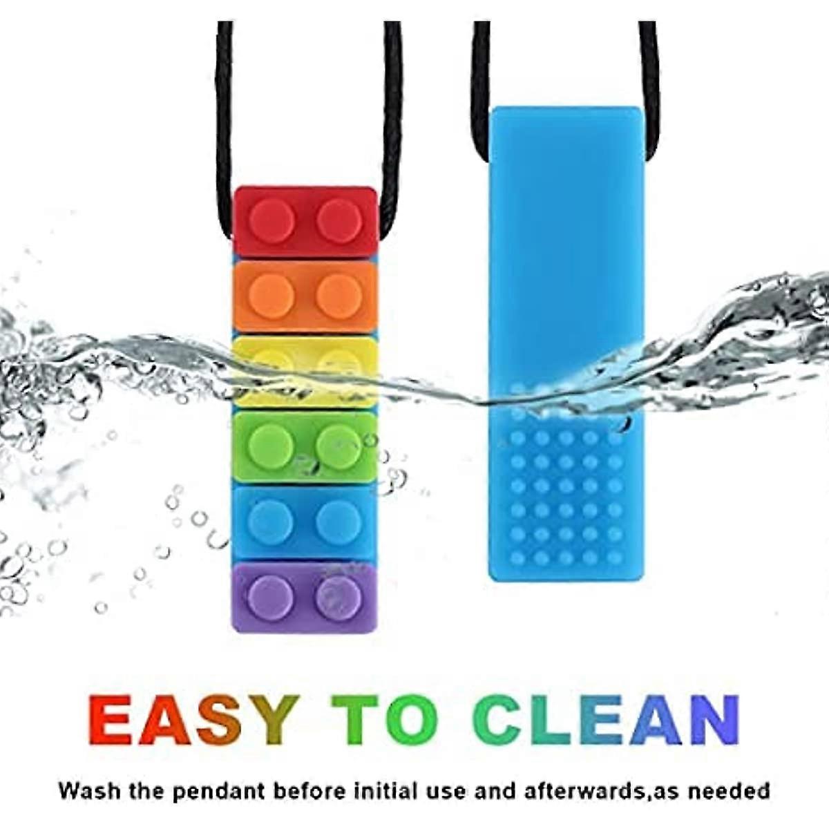 Chew Necklace Sensory Chew Necklace for Kids Toddlers with Autism ADHD ...