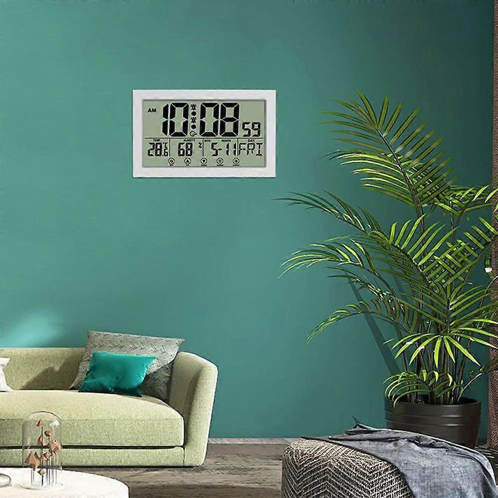 Creative Touch Screen Digital Wall Clock Temperature And Humidity ...