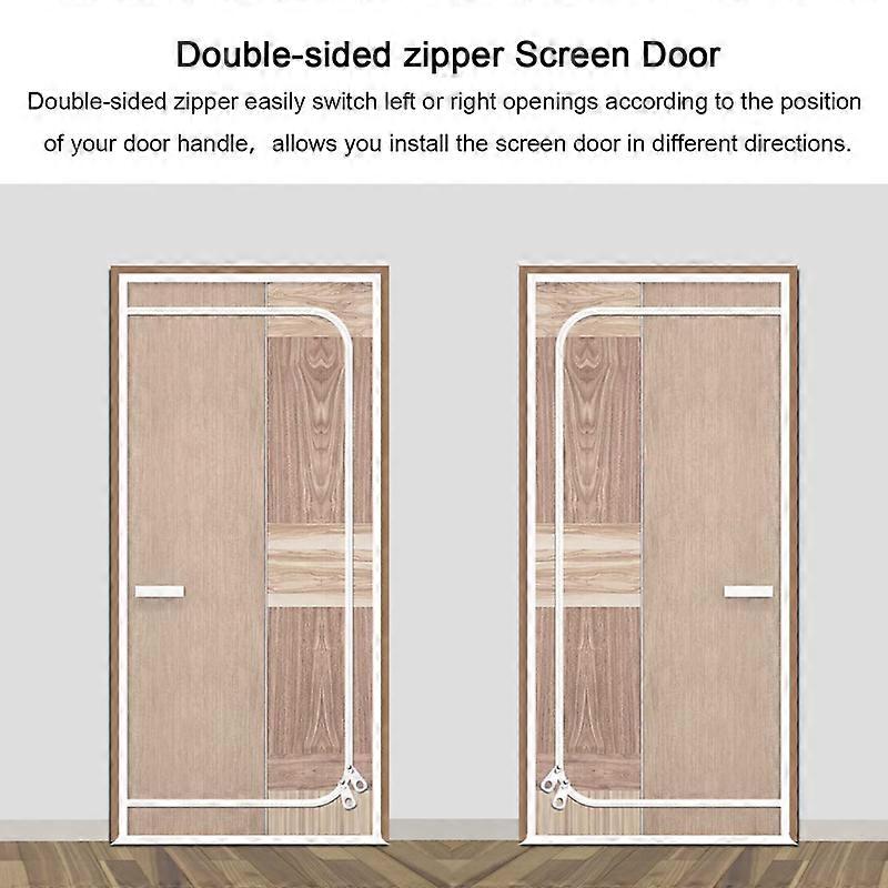 Anti-Mosquito Net Pet Screen Door Curtain Fly Insect Screen Mesh Heavy ...