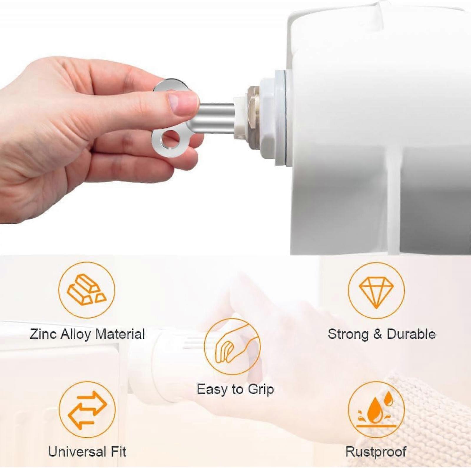 Radiator Valve, Radiator Vent Wrench, Radiator Bleed Wrench, Universal ...