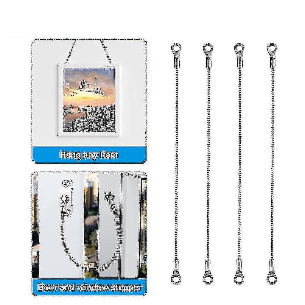 Cabinet Door Restraint Kit Flexible Lanyard Cable Cupboard Door Hinge ...