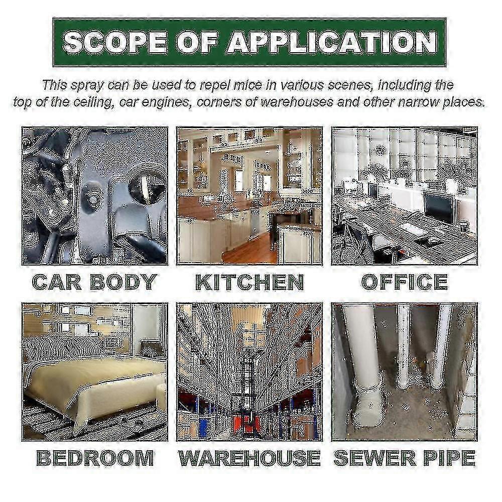 3x Strong Natural Peppermint Essential Oil Spray Mice Rodent Repellent ...