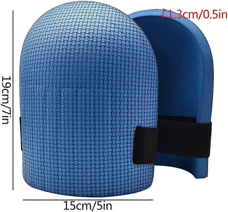 Anti-Slip Knee Pads, 2 Pairs Adjustable Black Blue Protective Soft ...
